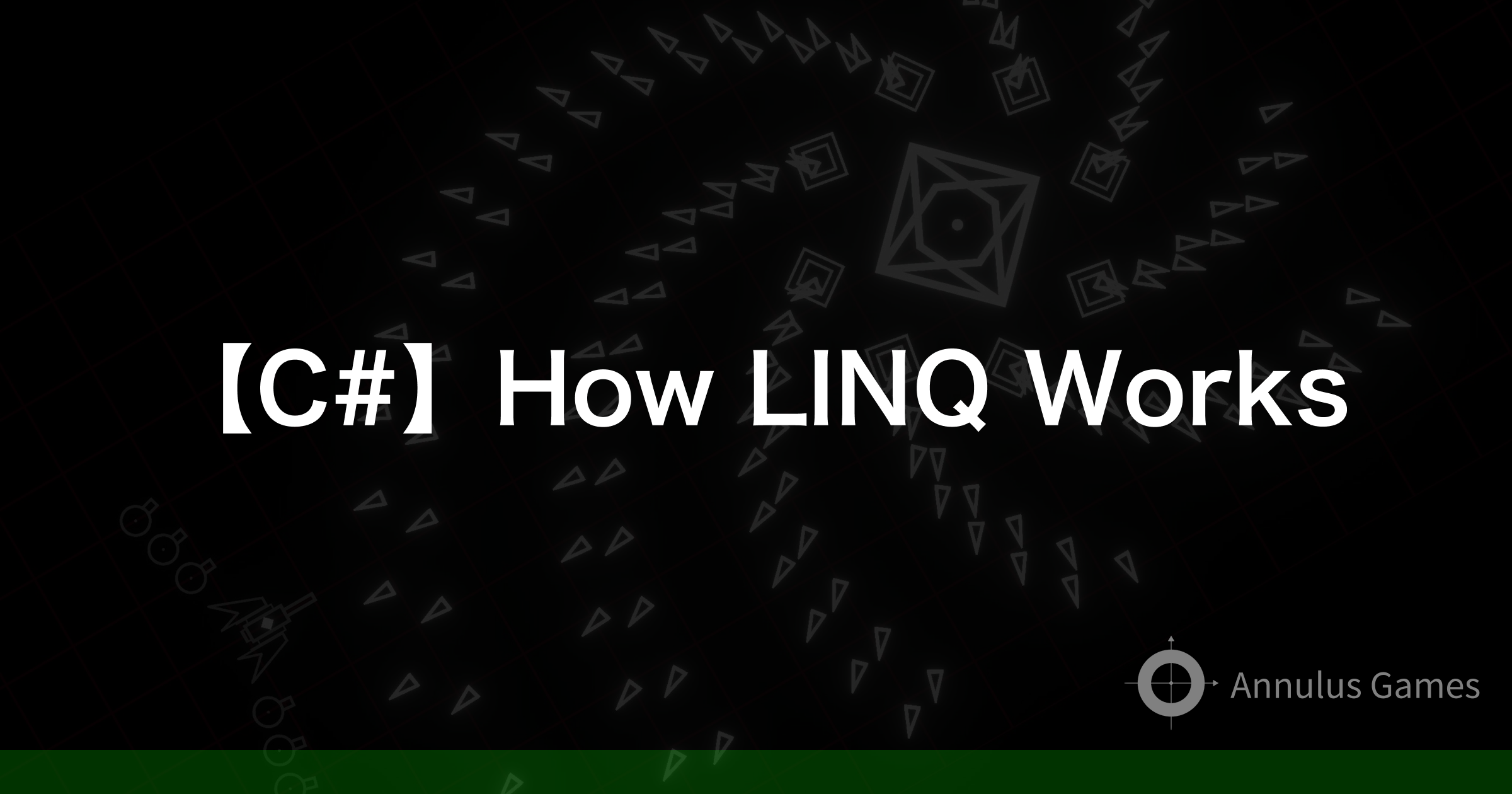 【C#】How LINQ works – foreachとLINQの仕組み - Annulus Games