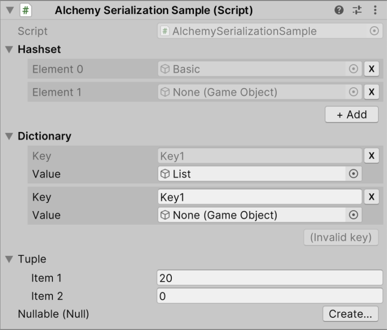 【Unity】Alchemy – Inspector拡張+シリアル化拡張ライブラリ - Annulus Games